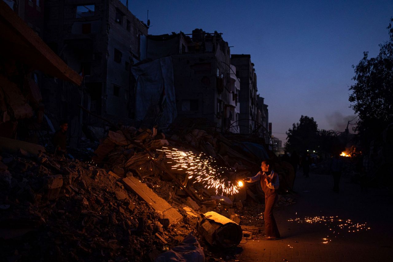 A Gaza family uprooted by war and grieving their losses shares a somber ...
