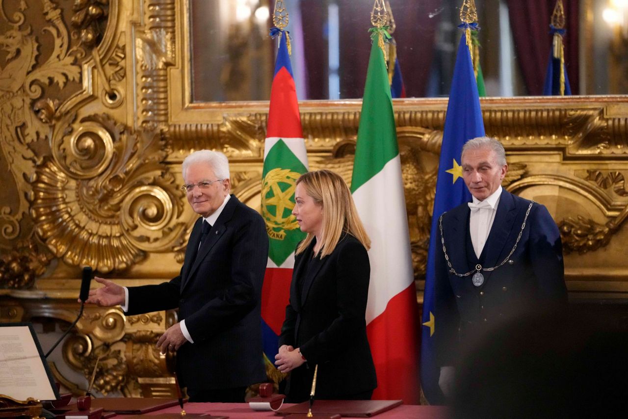 Far-right leader Giorgia Meloni sworn in as Italian premier