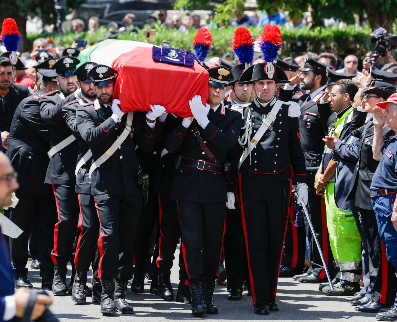 Italy police officer, allegedly slain by Americans, mourned