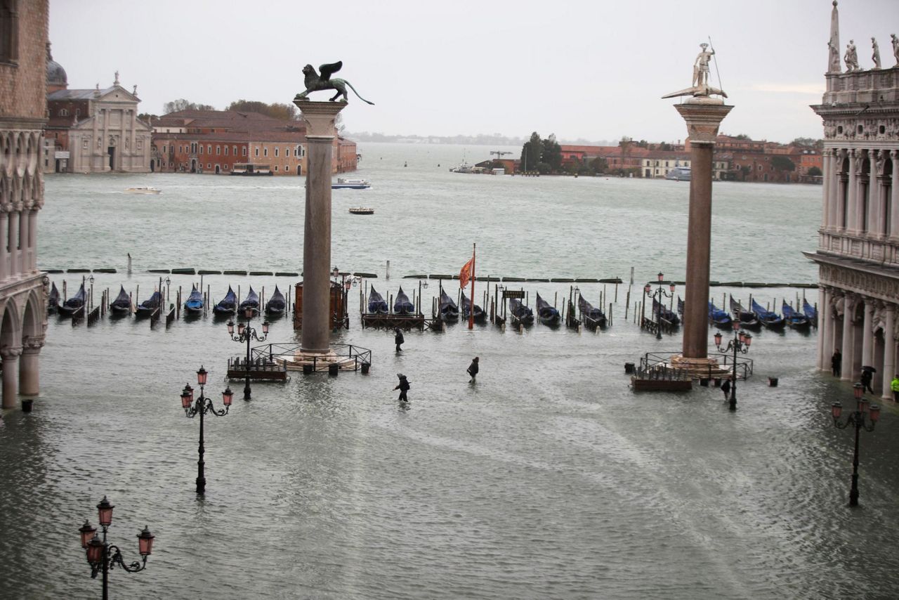 Venice flooded again 3 days after near-record high tide