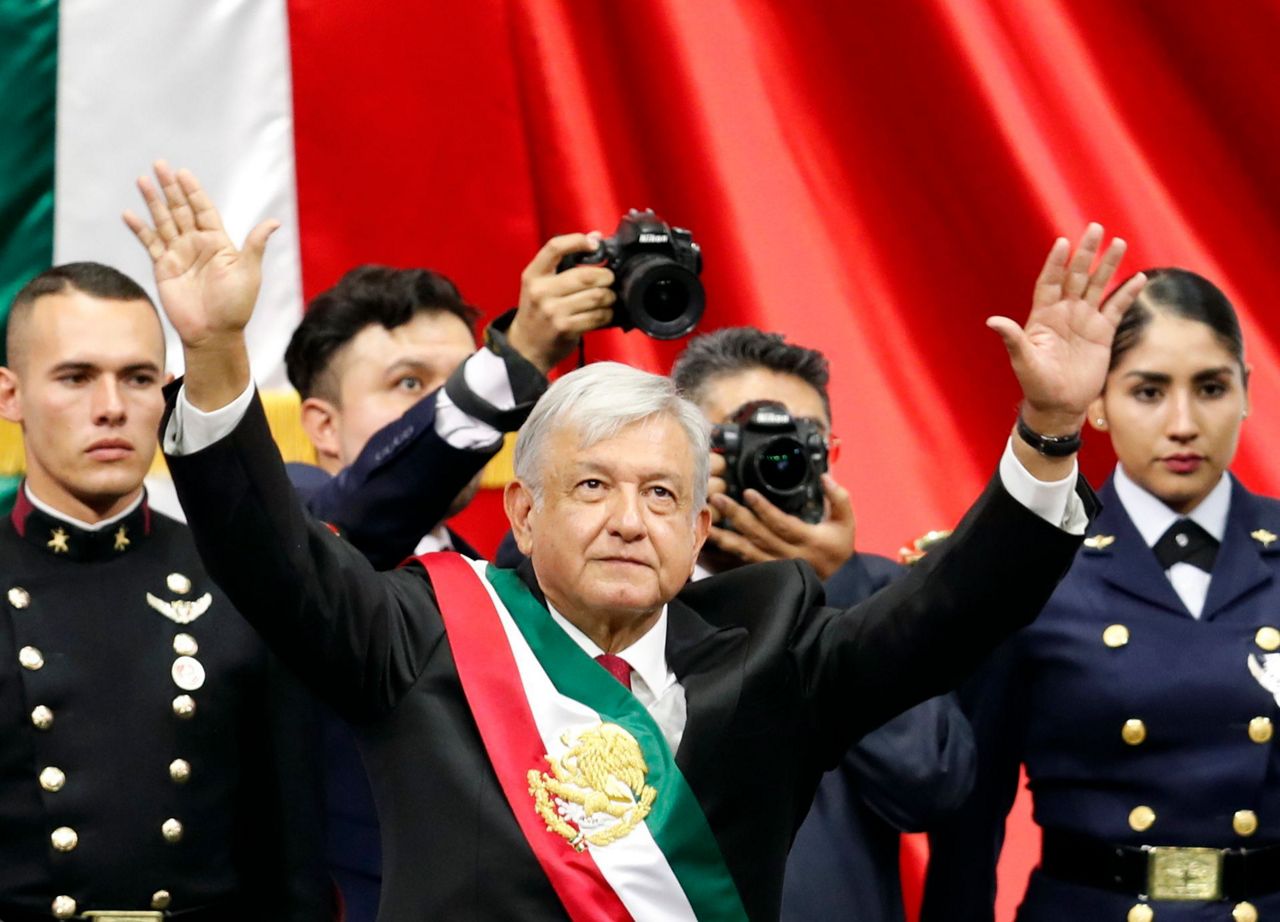 Leftist leader takes reins in Mexico vowing to help poor