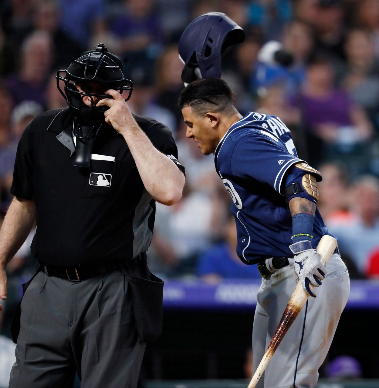 Padres' Machado denies bumping umpire, to appeal 1-game ban
