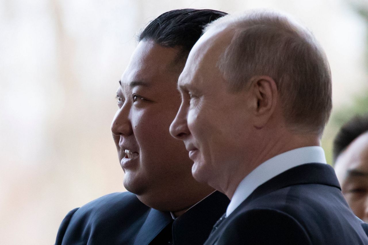 The Latest: Putin, Kim shake hands before start of talks