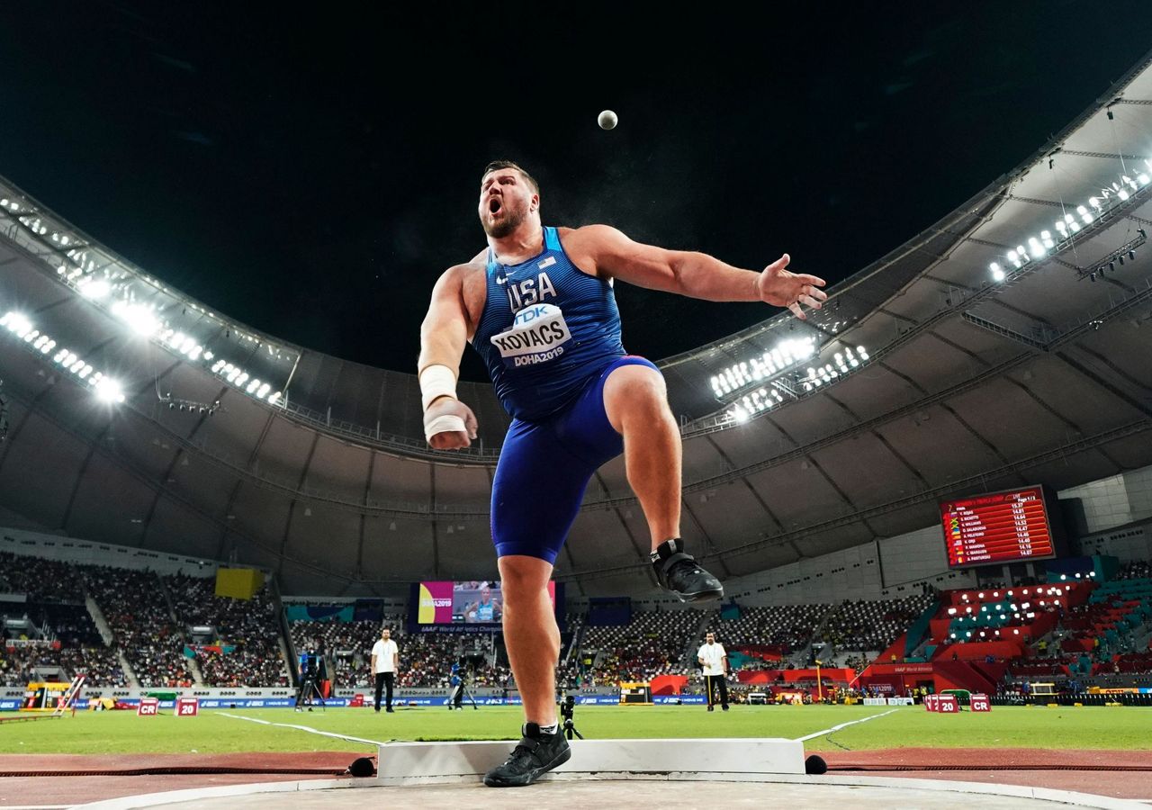 Kovacs wins shot put gold at worlds with wife as coach