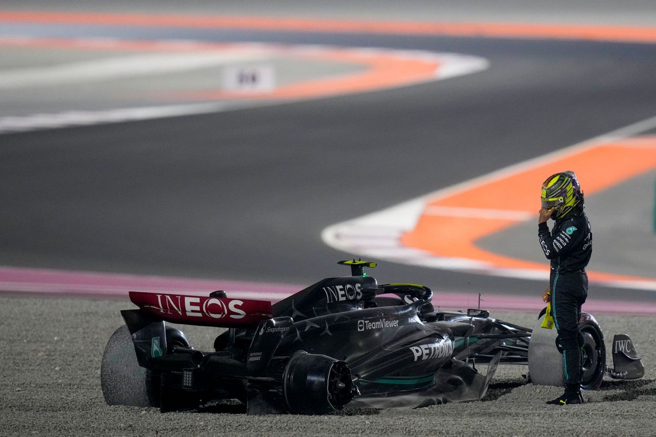 F1 governing body FIA to review Hamilton's actions after crossing track ...
