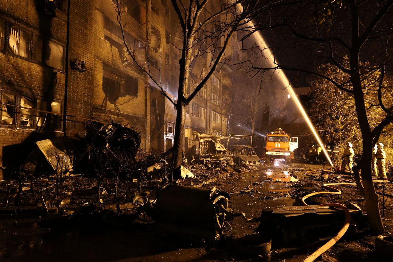 Russian warplane crashes in Sea of Azov port