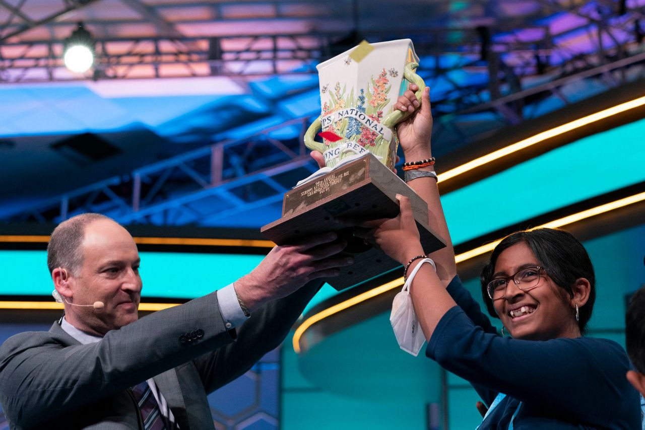 Harini Logan wins spelling bee in 1st-ever tiebreaker