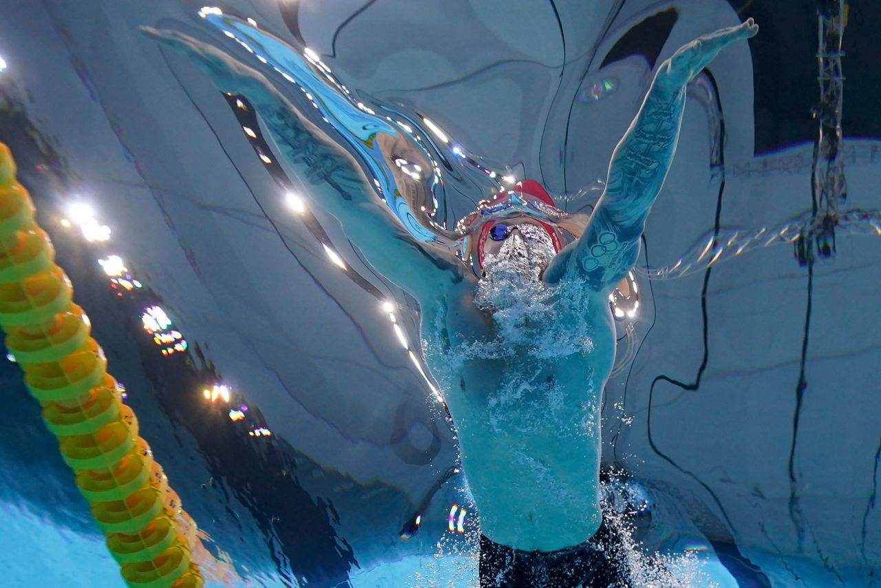 EXPLAINER: Olympic photos from far above — and underwater