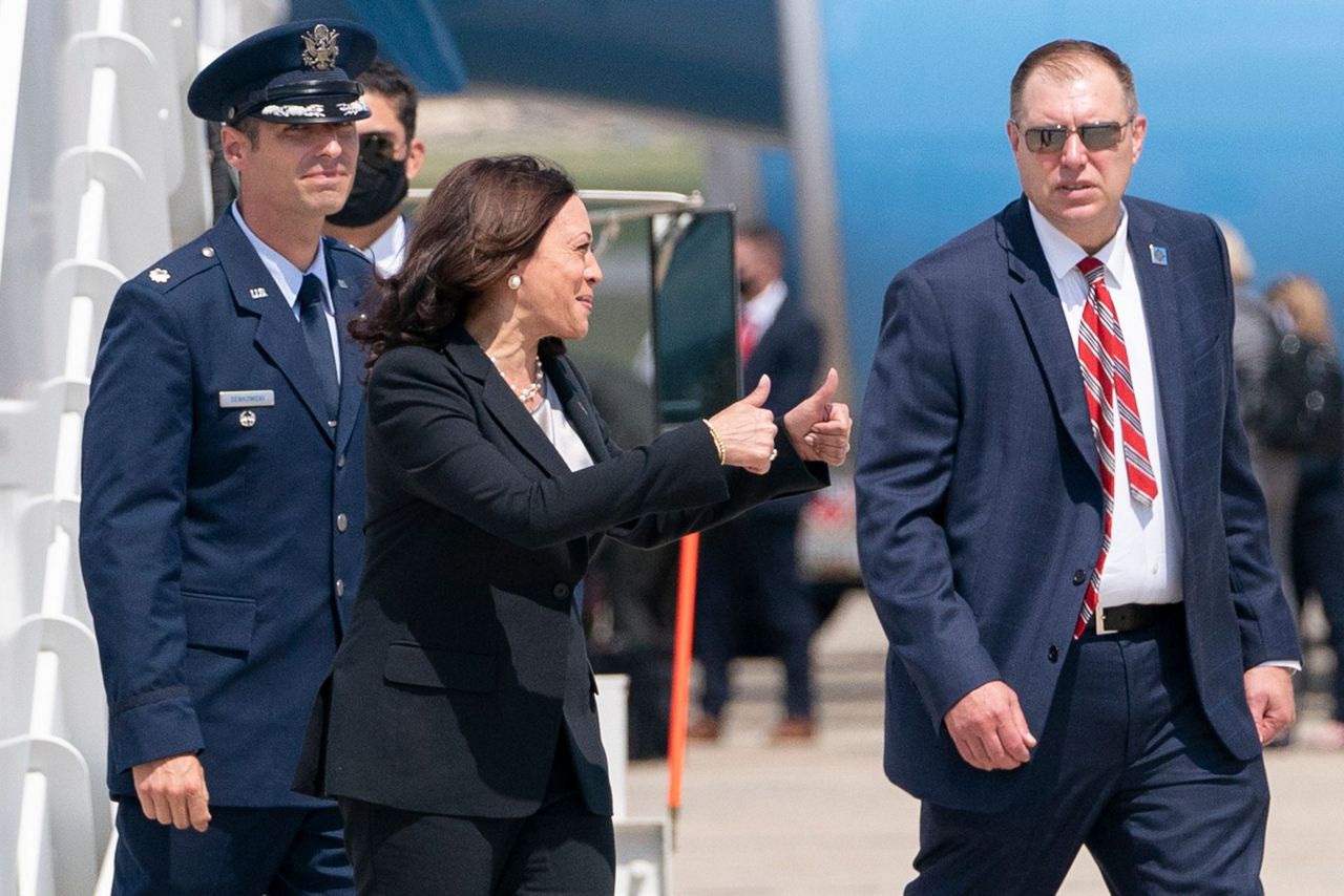 VP Harris' plane forced to return due to `technical issue'