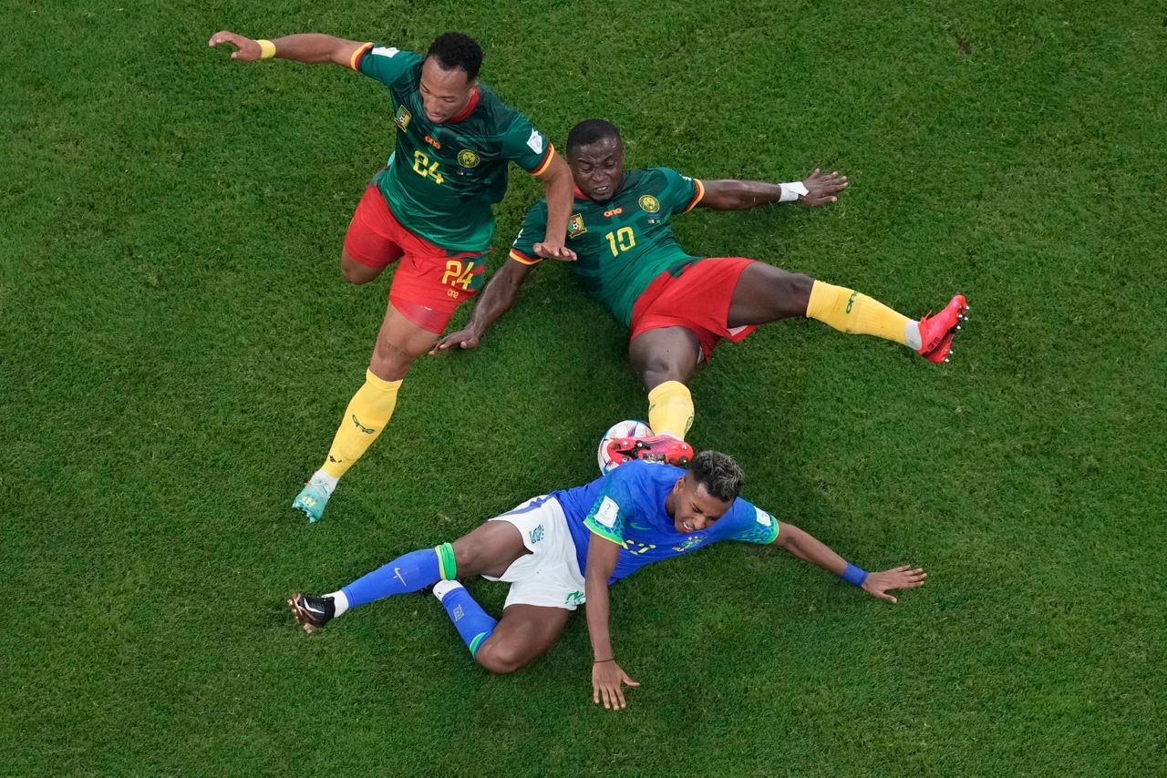 Cameroon beats Brazil 1-0 in final group game at World Cup