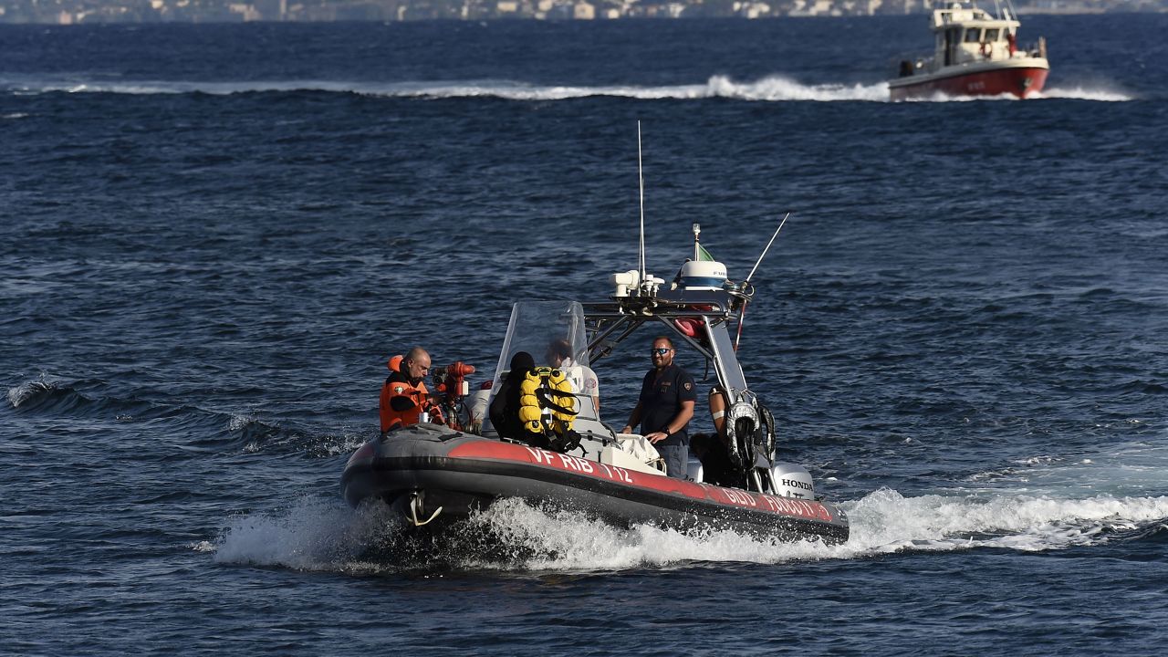 Divers find 4 bodies during search of superyacht wreckage