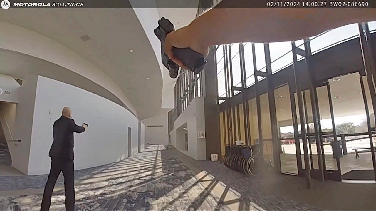 Body cam footage shows of megachurch shooter released