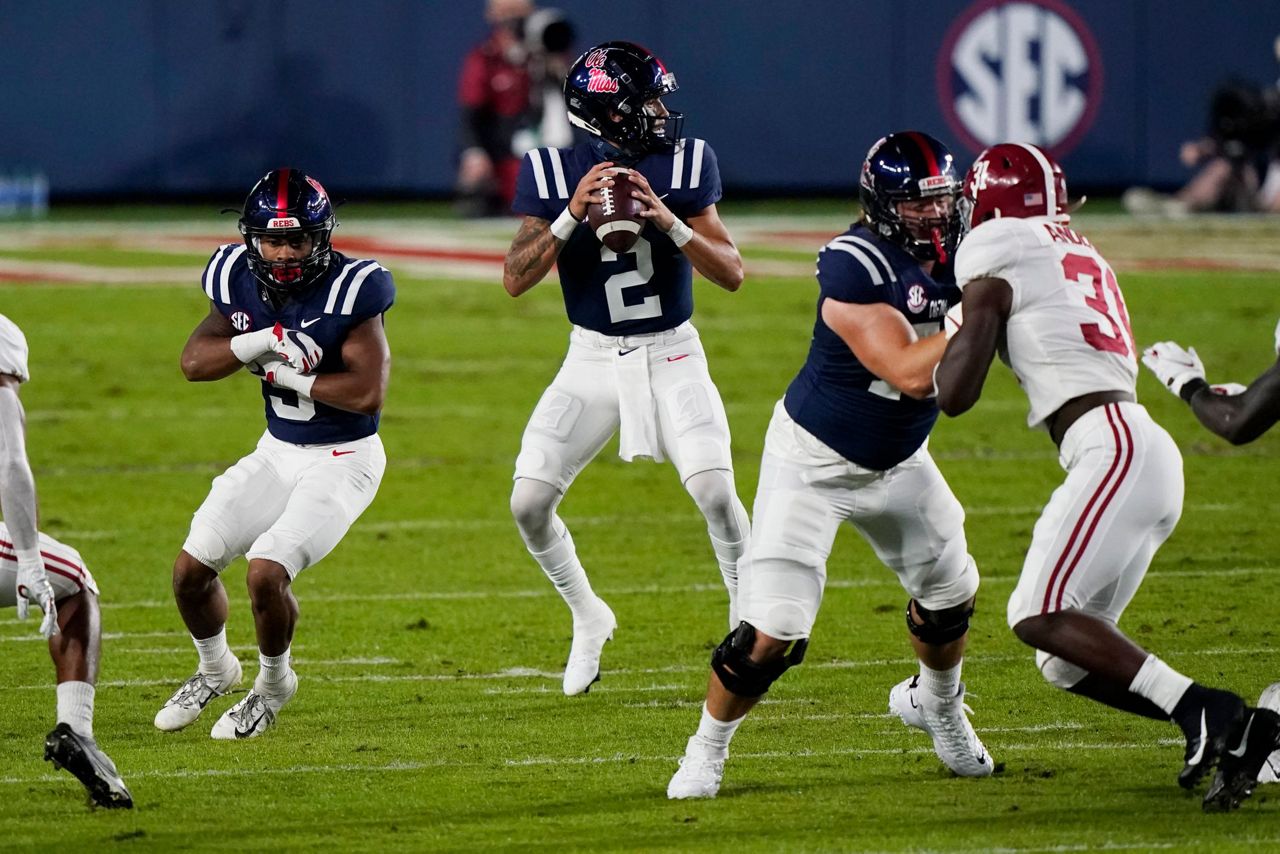No. 2 Alabama beats Ole Miss 63-48 in record SEC outburst