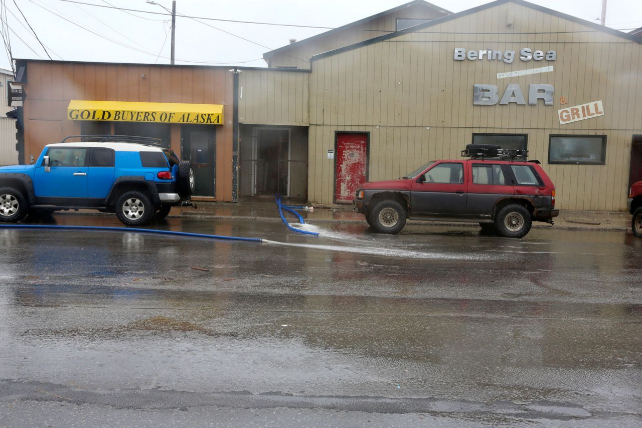 Flood waters receding after storm batters western Alaska