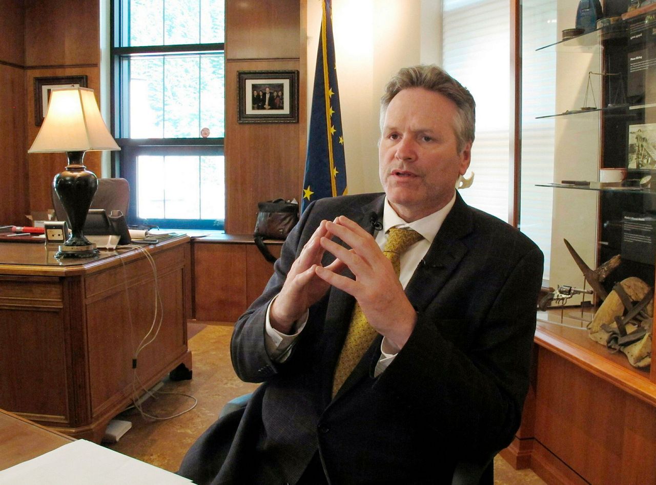 Alaska governor marks 1st year in office amid turmoil