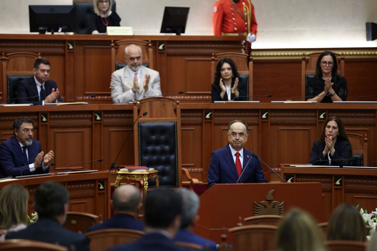 Albania's newly sworn-in president urges political unity