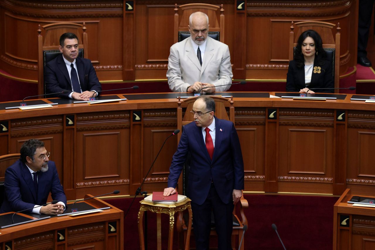 Albania's newly sworn-in president urges political unity