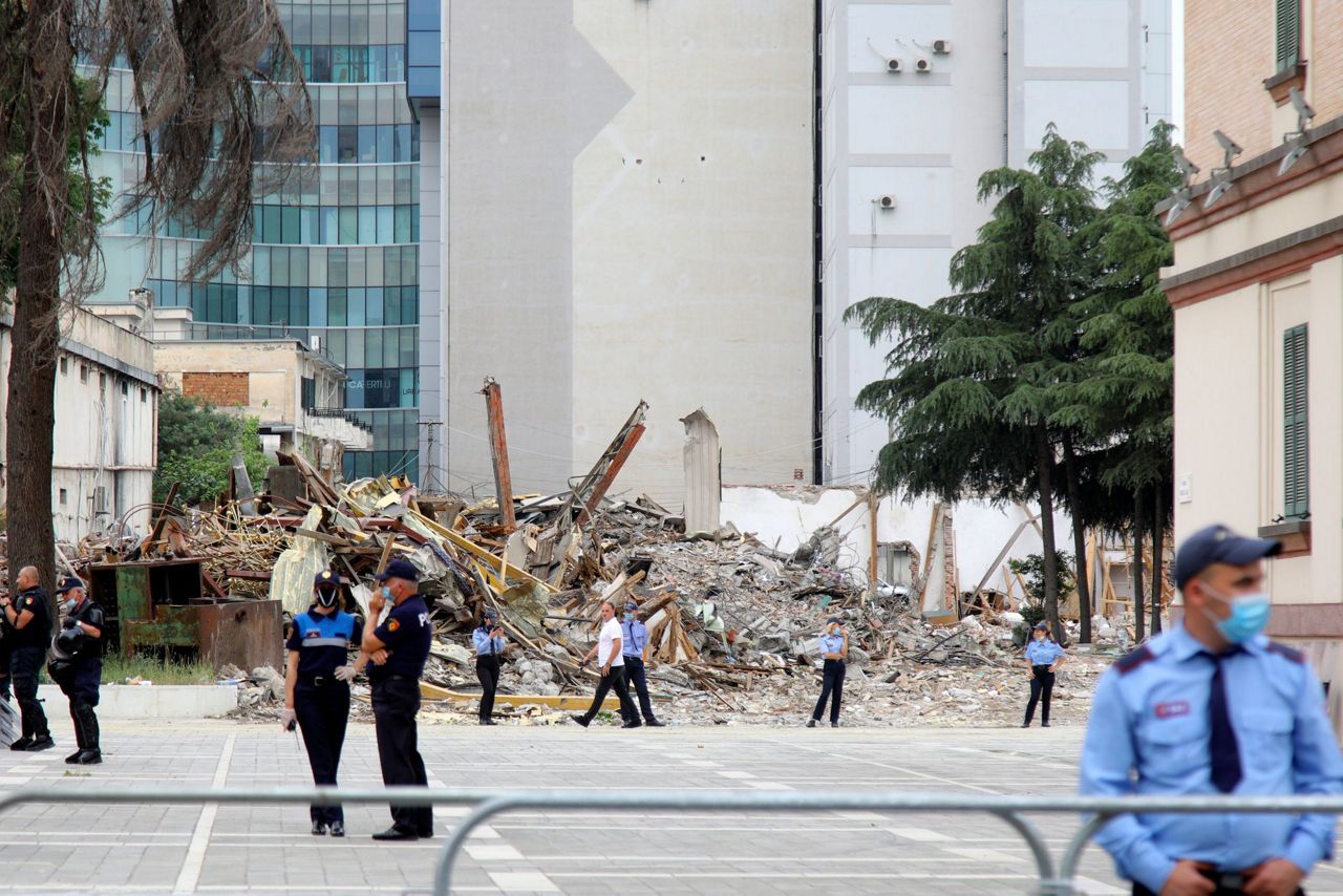 New protest in Albania over National Theater demolition