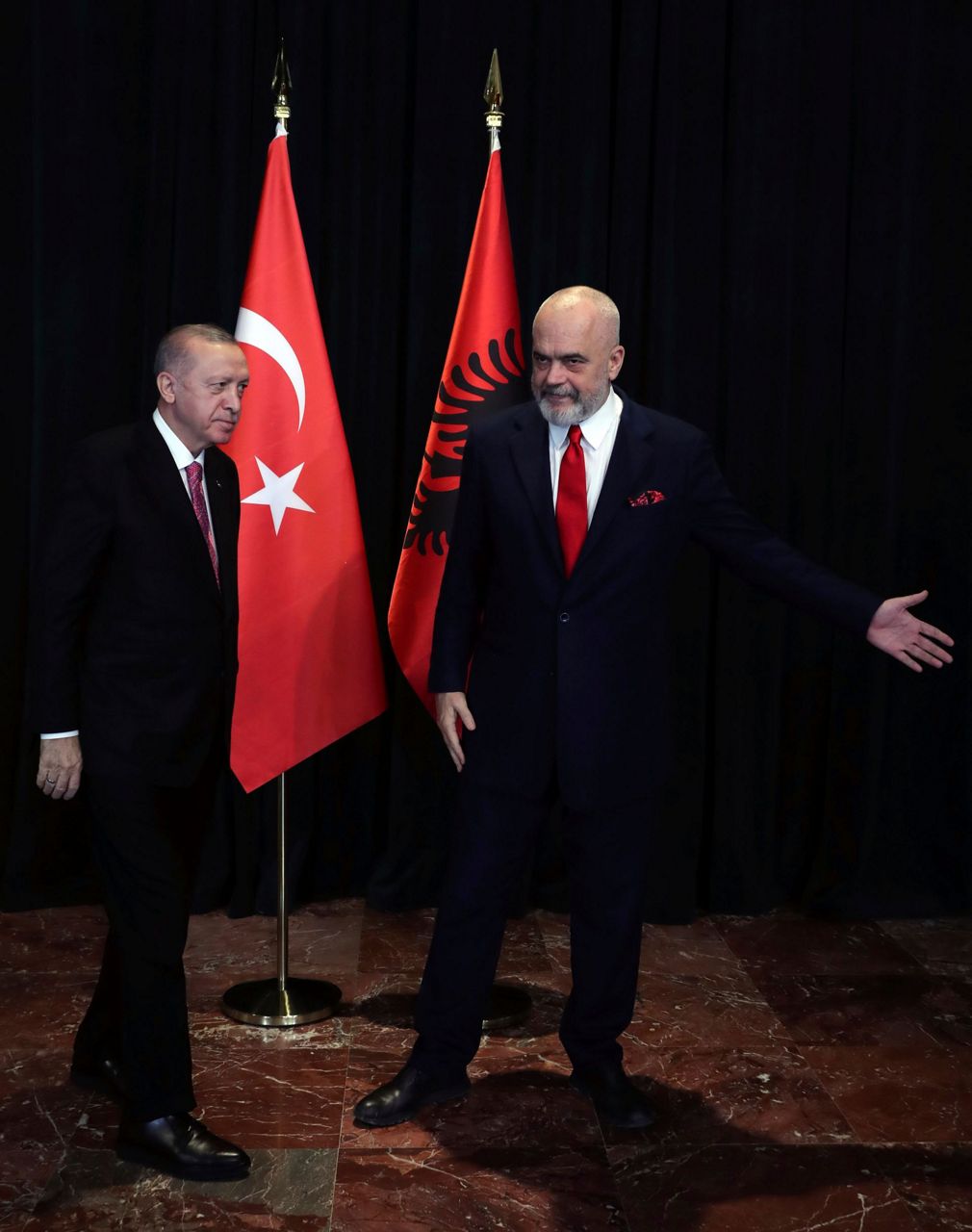 Turkey's Erdogan in Albania to boost bilateral ties