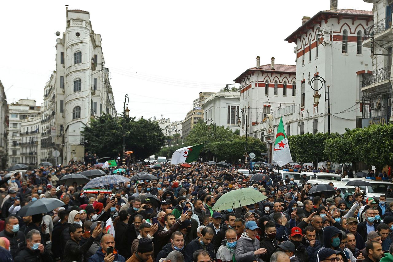 Thousands of Algerian activists mark second year of protest