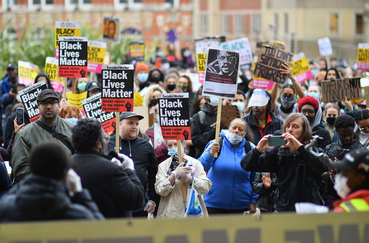 UK demonstrators hold fourth weekend of anti-racism protests