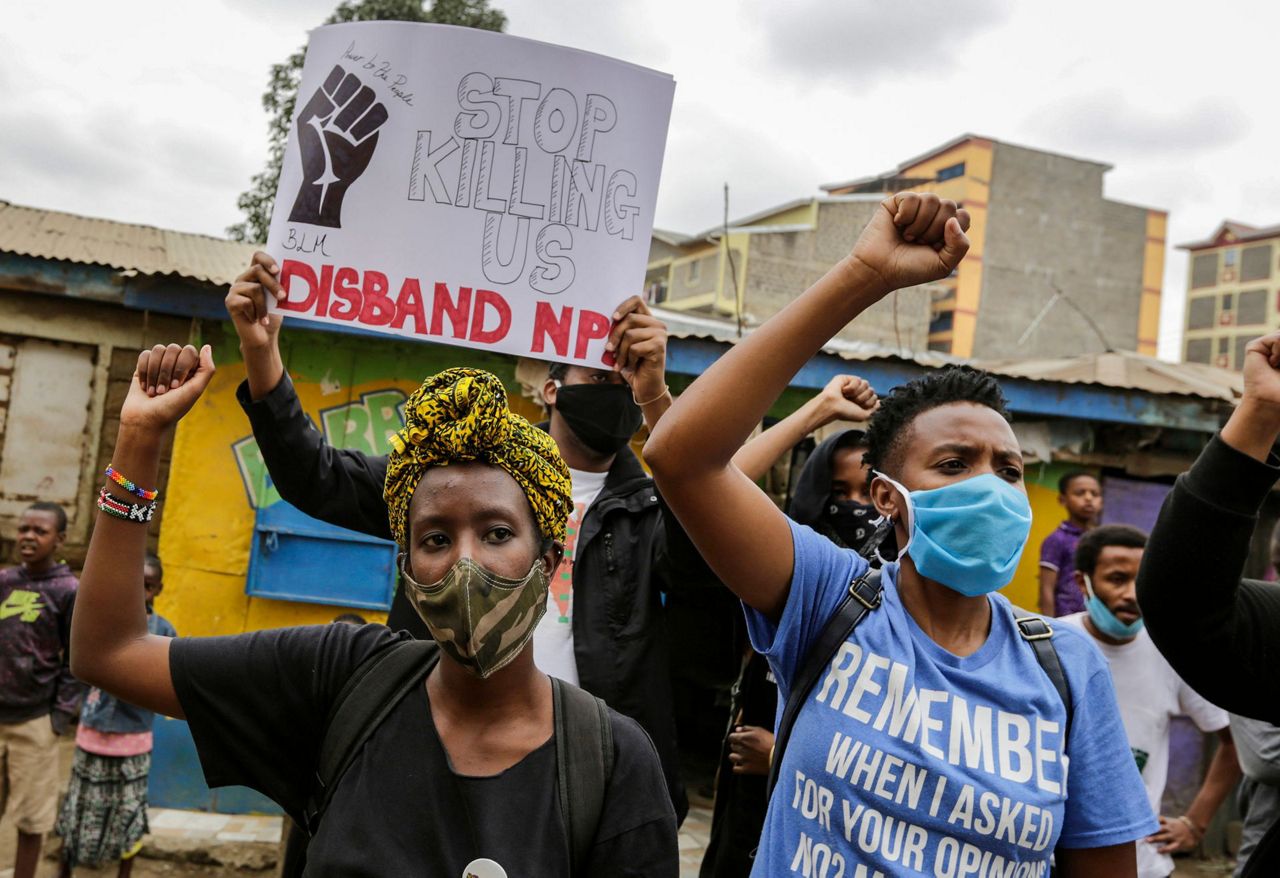 South African opposition leader protests brutality in US, SA