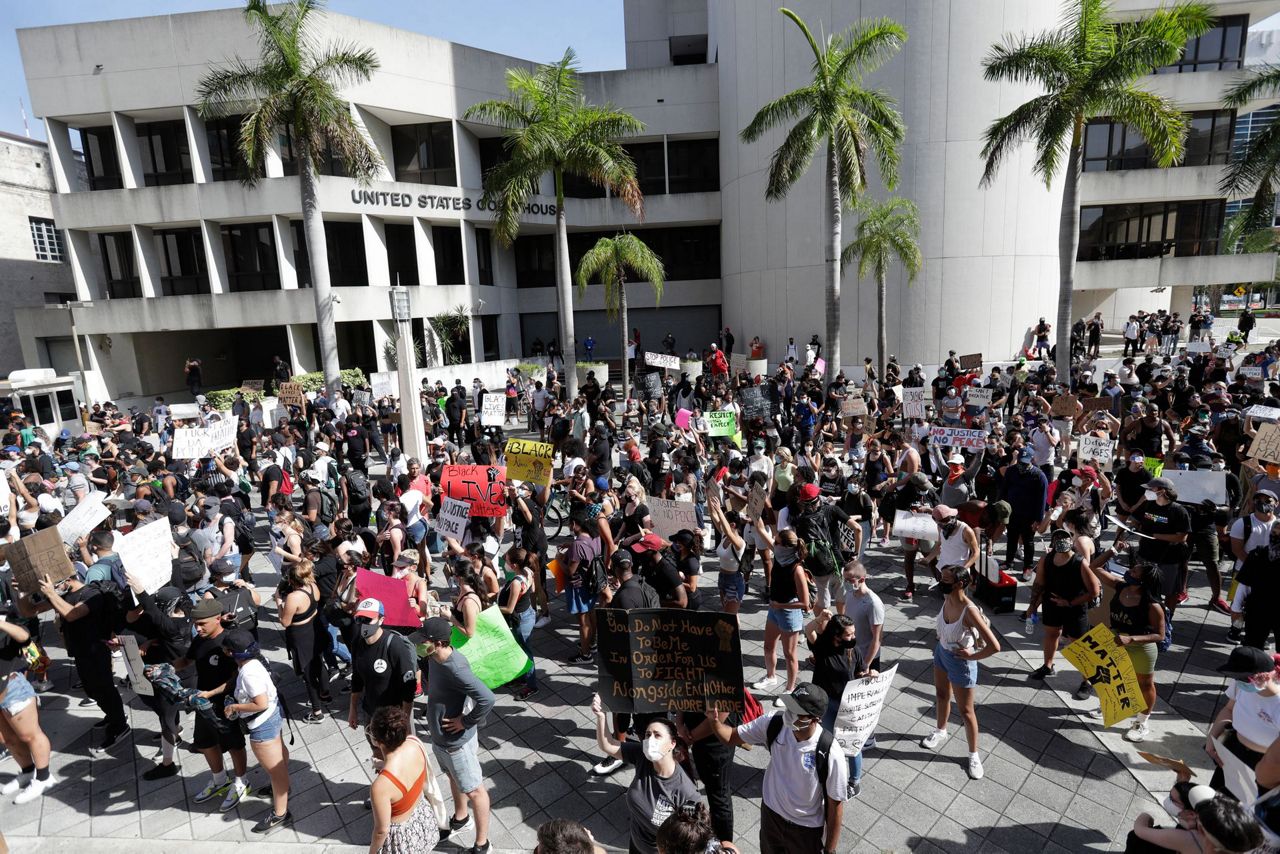 Curfews issued in Florida as peaceful protests turn violent
