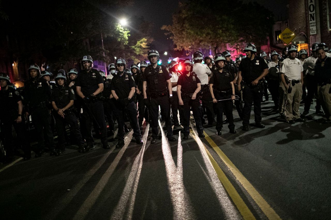 NYC calmer as Buffalo police draw ire for protester injury