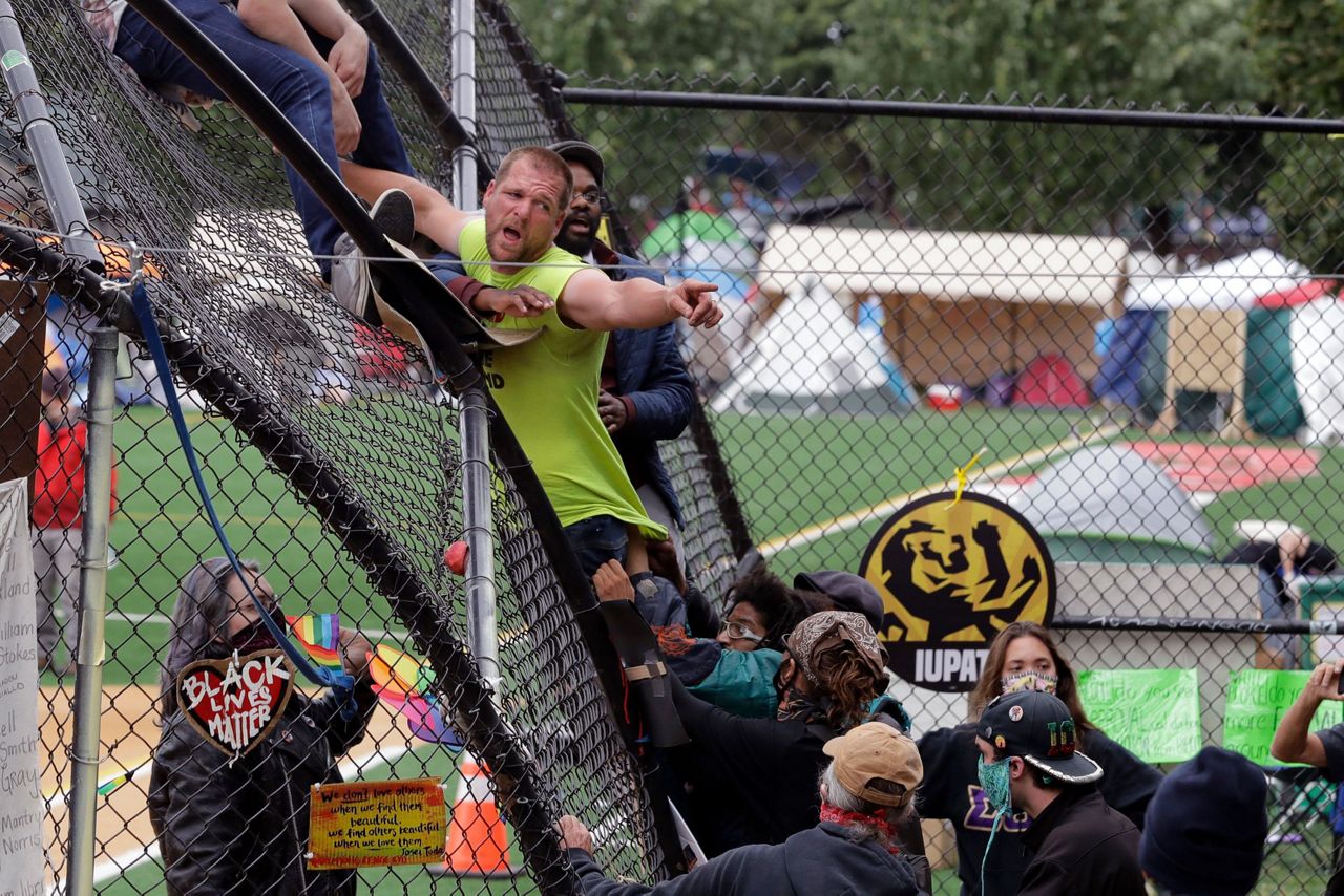 Shooting in Seattle protest zone leaves 1 dead, 1 injured