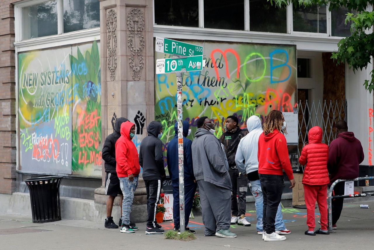 Shooting in Seattle protest zone leaves 1 dead, 1 injured