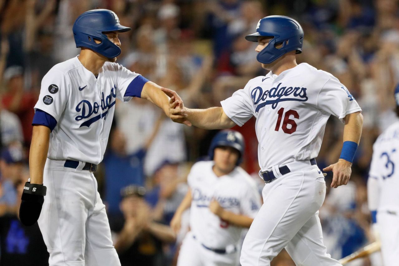 Taylor's 2-run double in 8th sends Dodgers past Angels 5-3