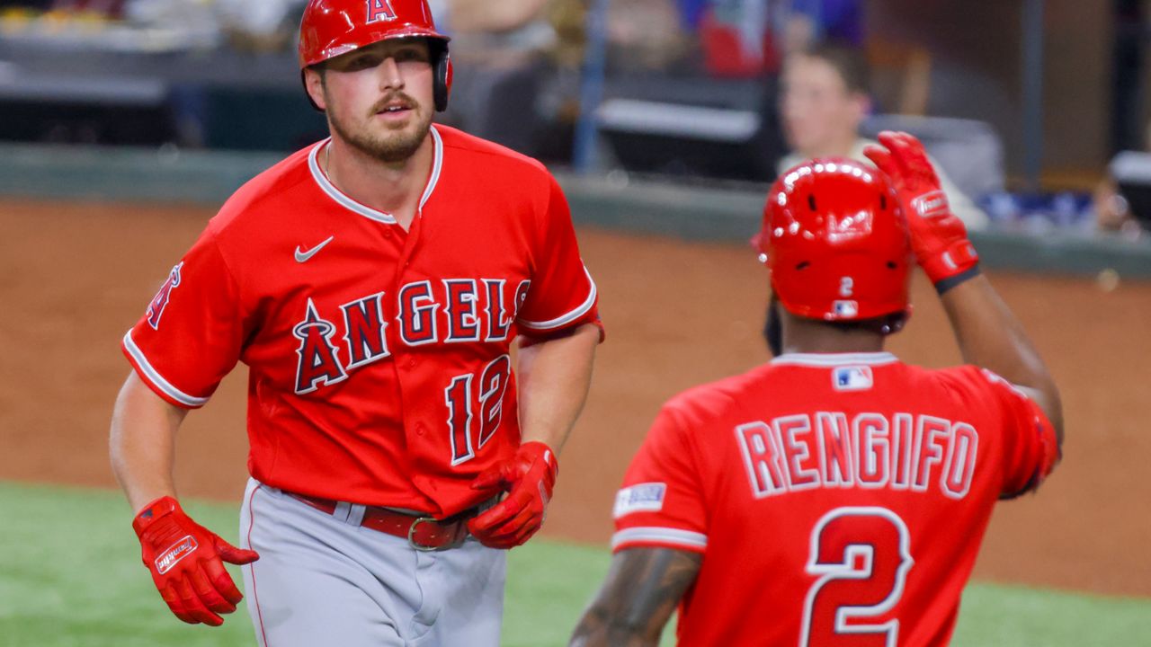 Angels beat Rangers 7-3 for third straight