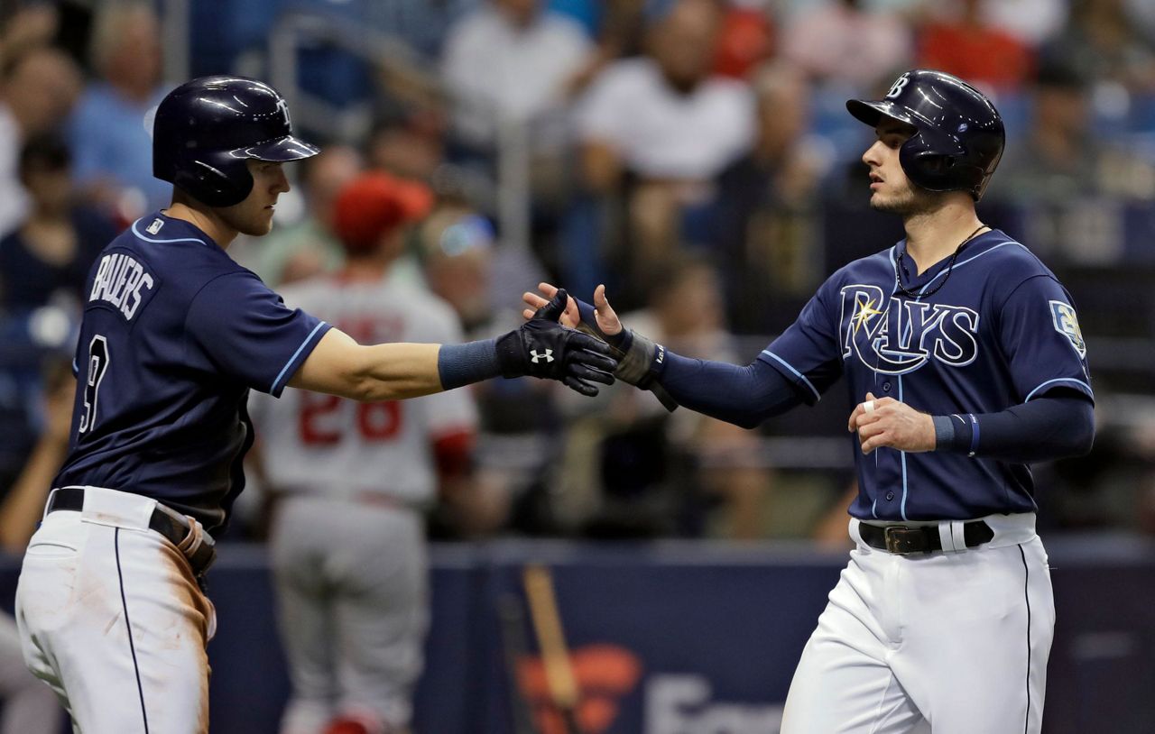Beeks gets 1st win, Rays sweep Angels with 4-2 win