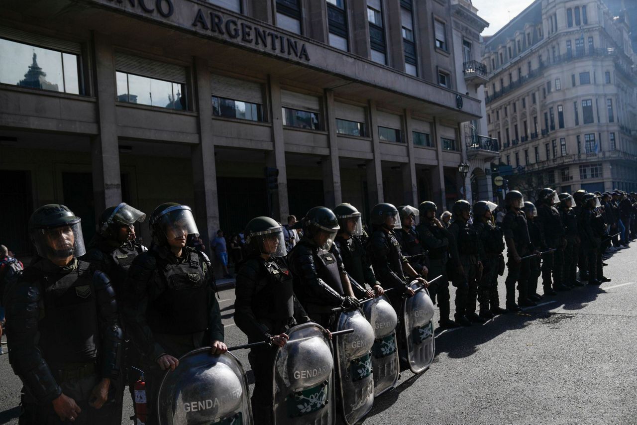 Argentina's president warned of a tough response to protests. He's ...
