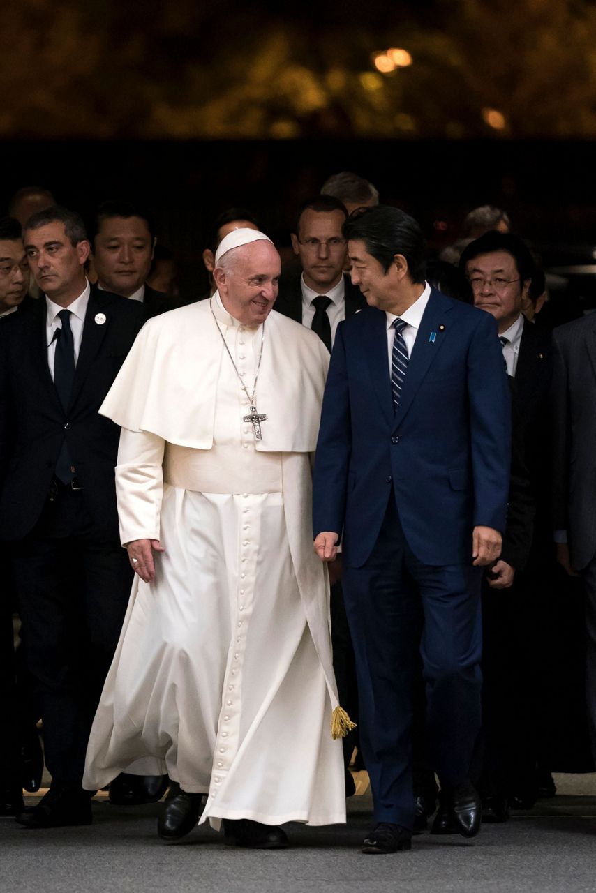 Pope in Japan says world must rethink reliance on nuke power