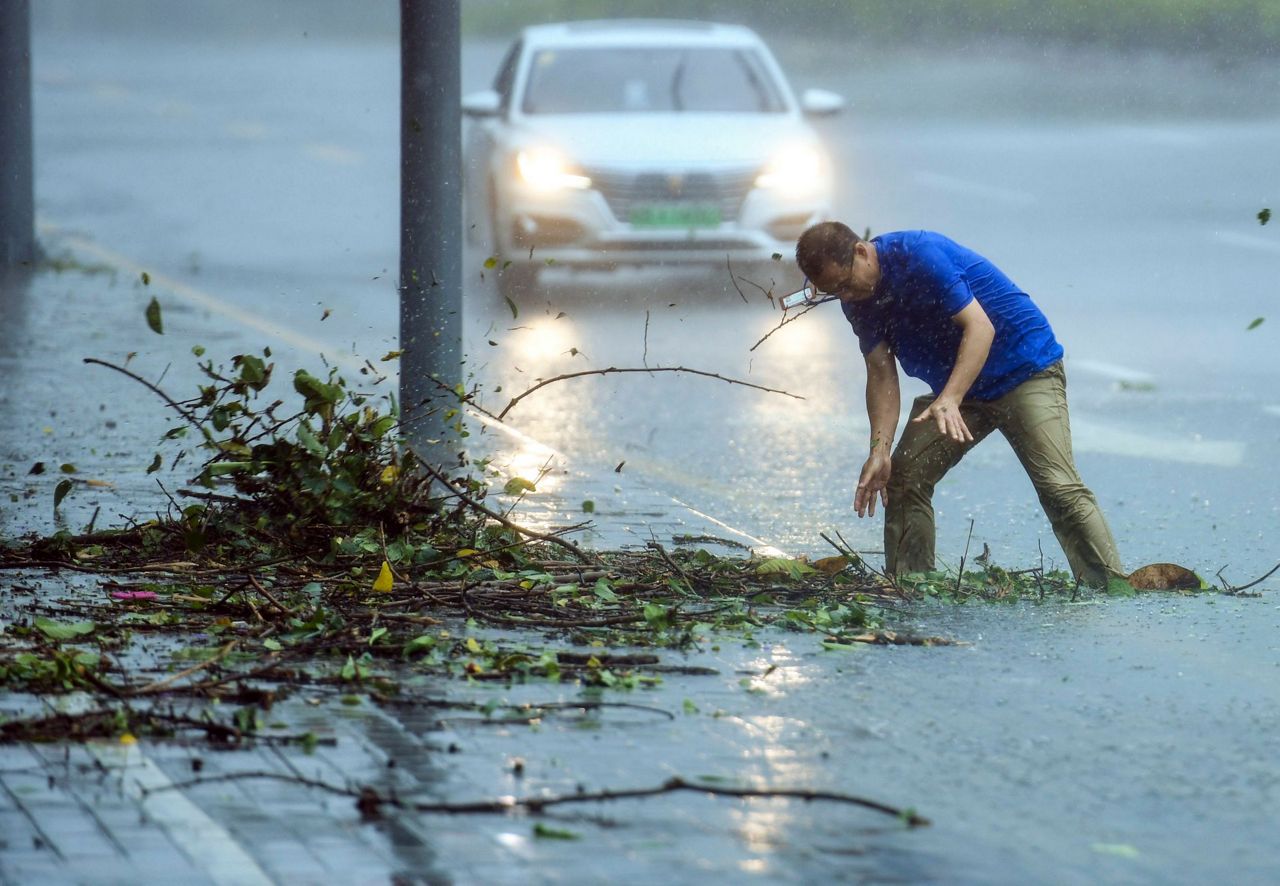 The Latest: Typhoon makes landfall in China's Guangdong