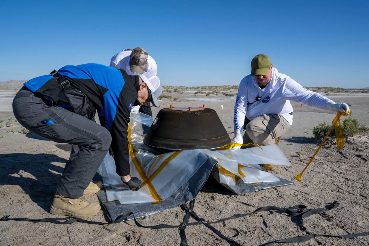 NASA's first asteroid samples streaking toward Earth after release from ...