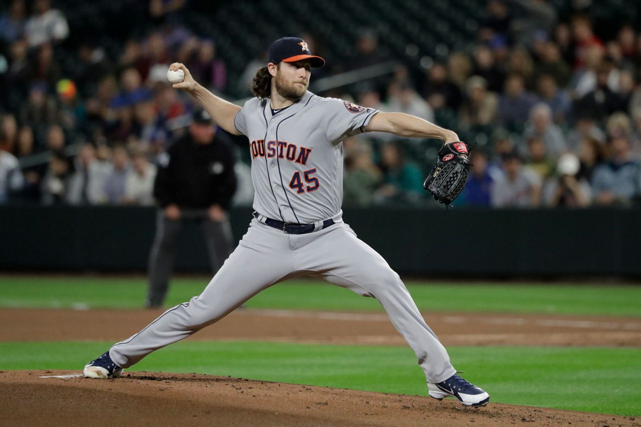 Cole wins 15th straight decision, Astros beat Mariners 3-0