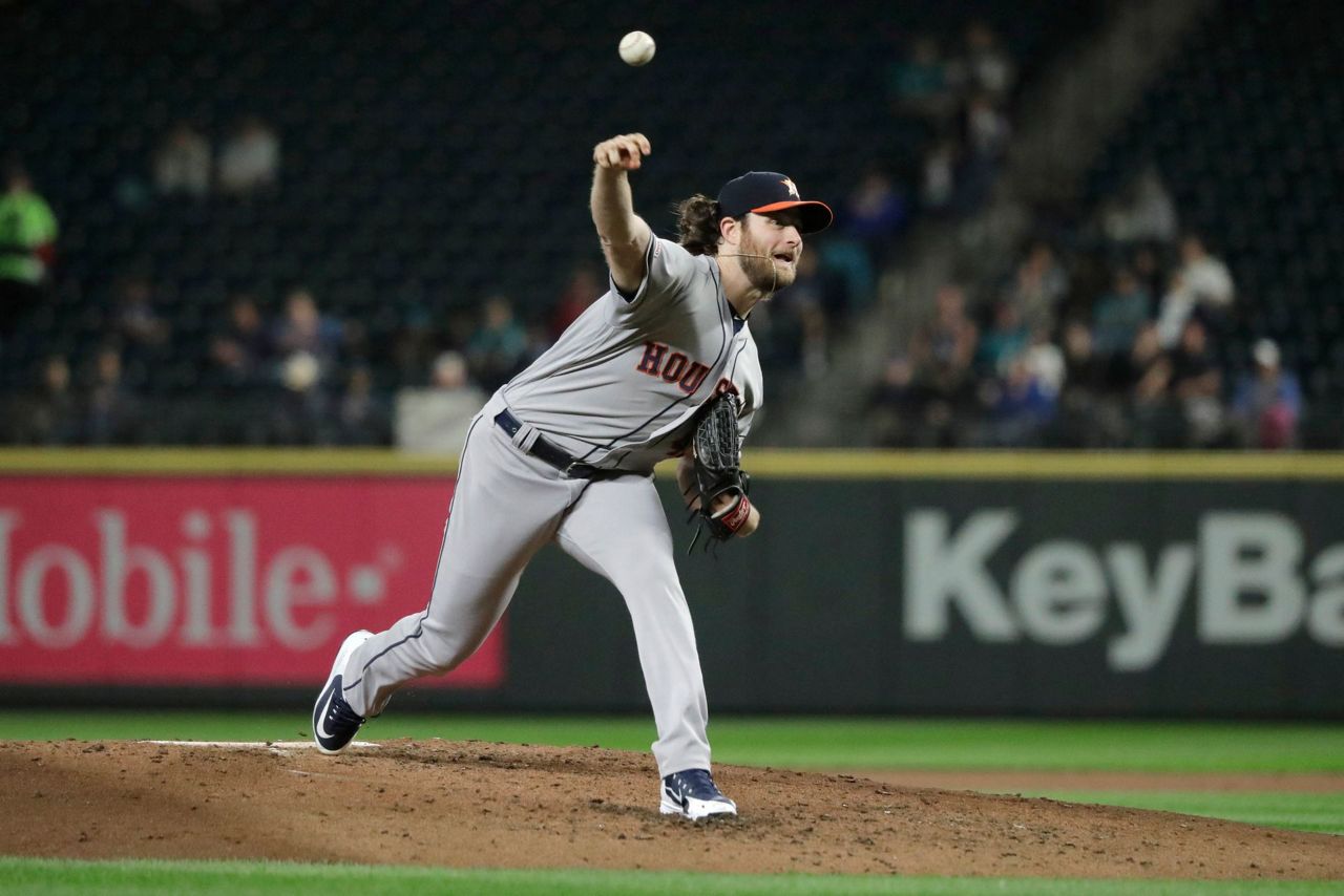 Cole wins 15th straight decision, Astros beat Mariners 3-0