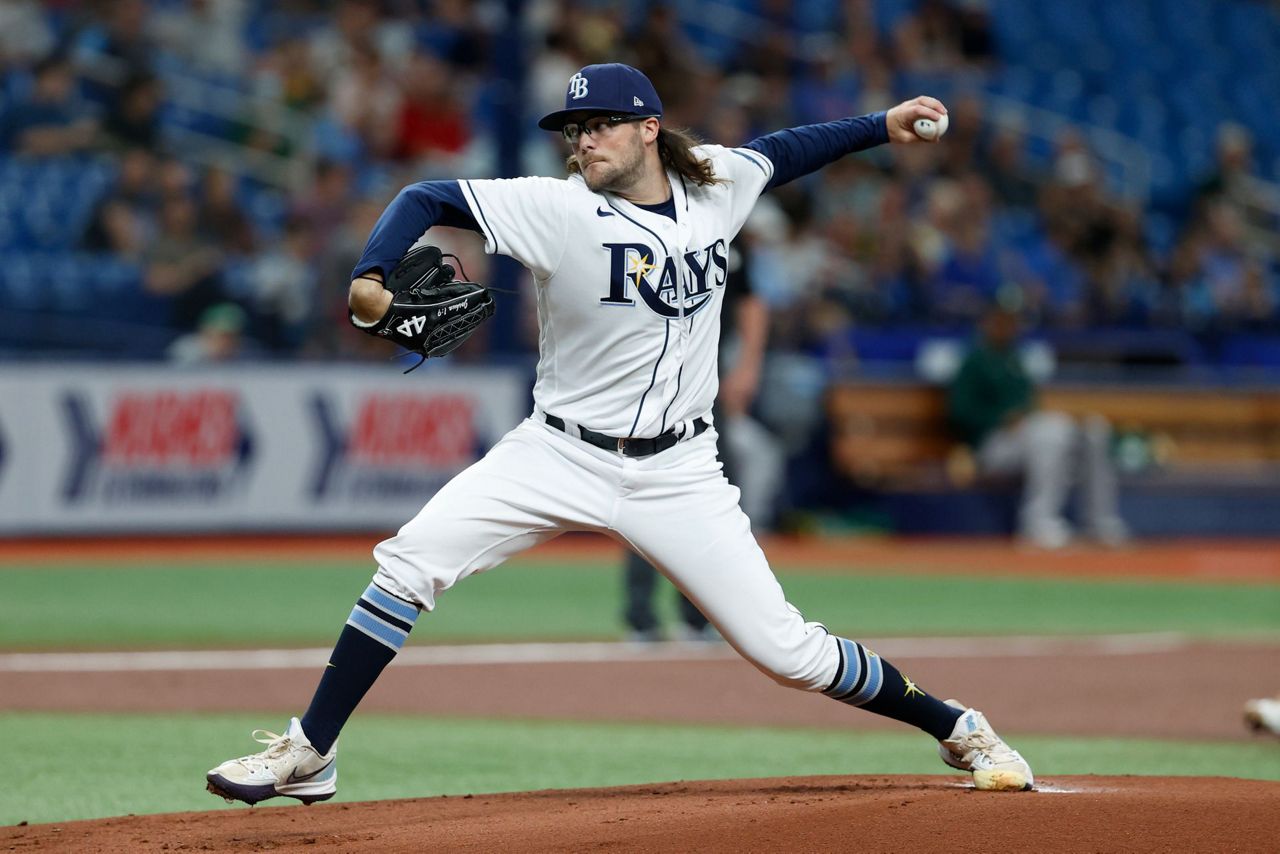Irvin pitches into 7th, A's take 3 of 4 from Rays, 6-3