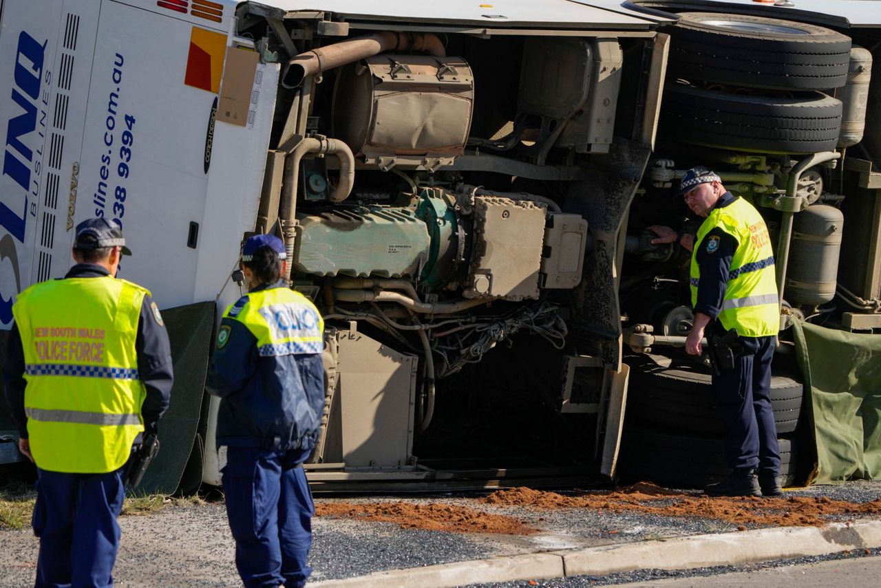 Australia police: initial inquiries indicate 10 dead in overnight bus crash