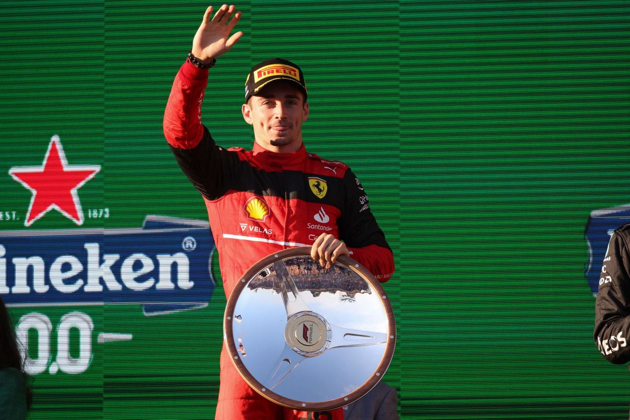 Ferrari driver Charles Leclerc wins Formula 1 Australian GP