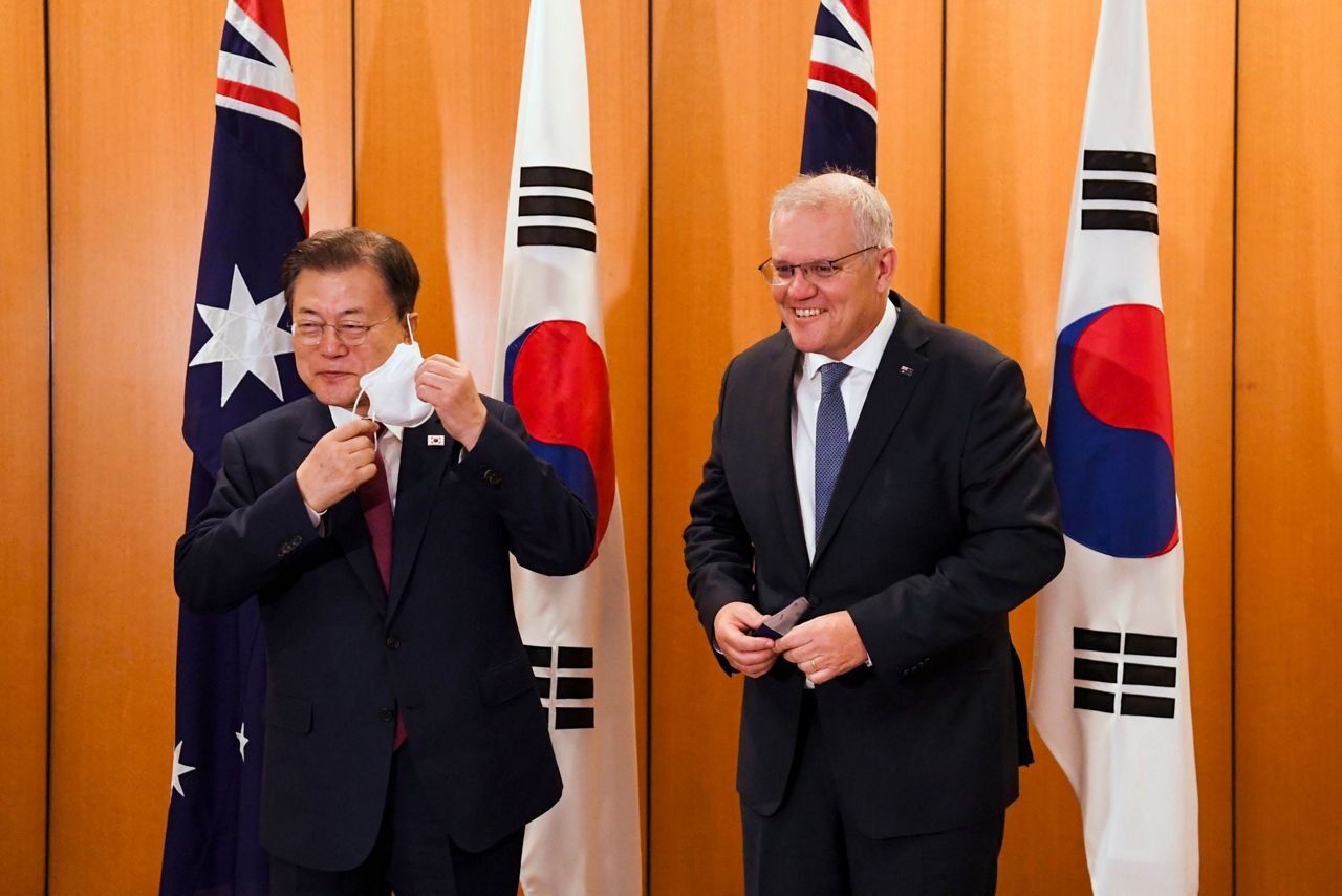 Australia and South Korea sign defense deal as leaders meet