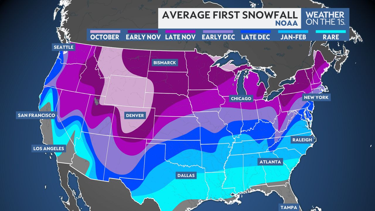 When will it snow where I live?