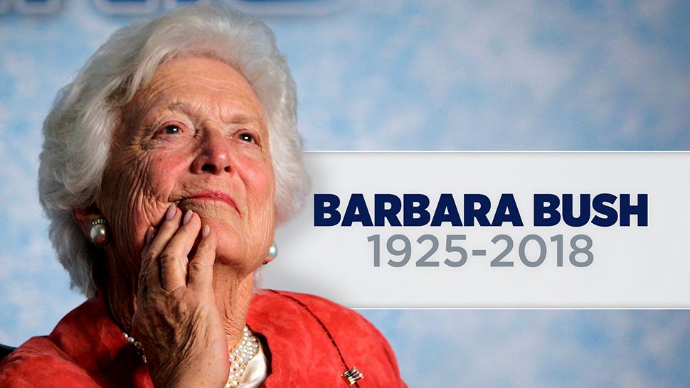 Former first lady Barbara Pierce Bush dies at 92