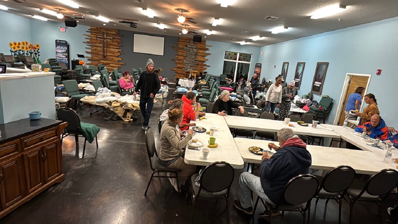 Cold Weather Shelter helps shield dozens overnight