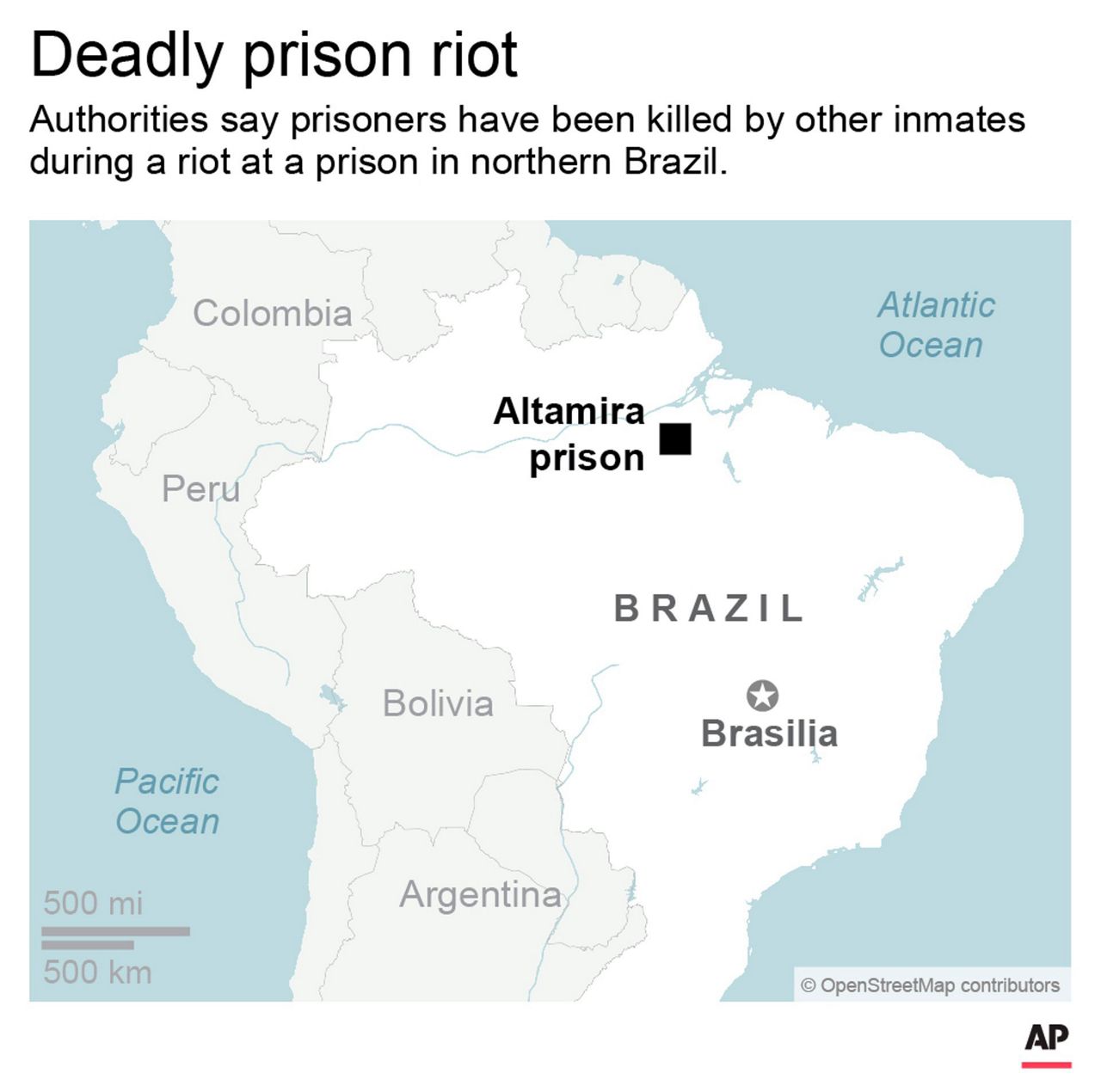 Relatives gather to identify Brazil prison riot victims