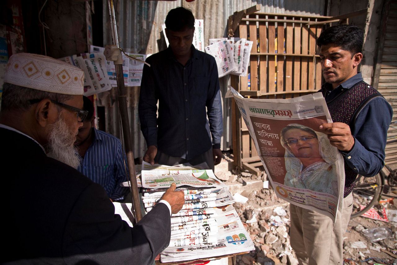 Election official says Bangladesh's ruling alliance won vote