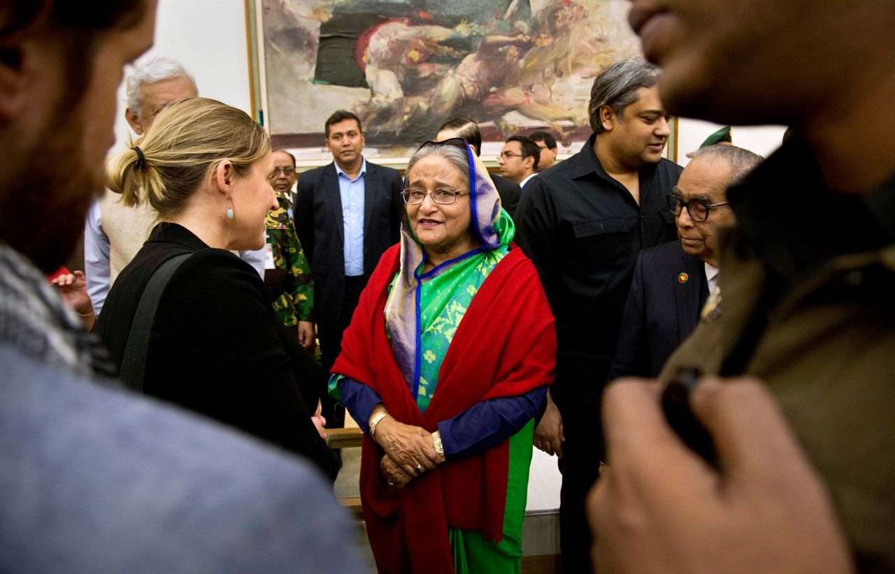 Election official says Bangladesh's ruling alliance won vote