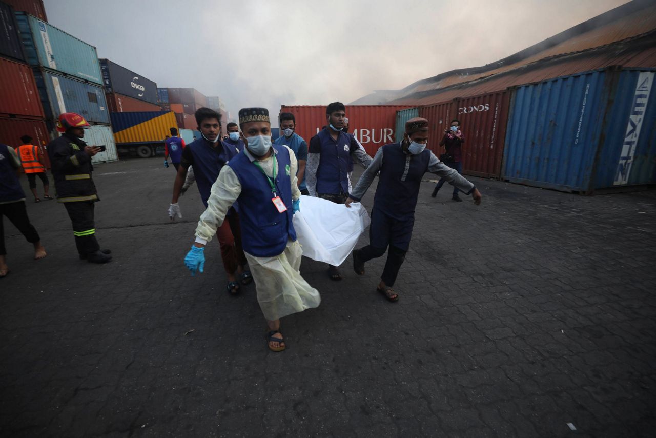 At least 15 dead in fire at Bangladesh container depot